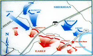 Valley Pike - Tumbling Run Near Fisher's Hill wayside marker