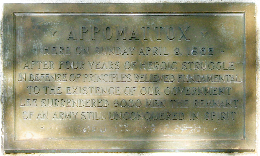 Appomattox monument
